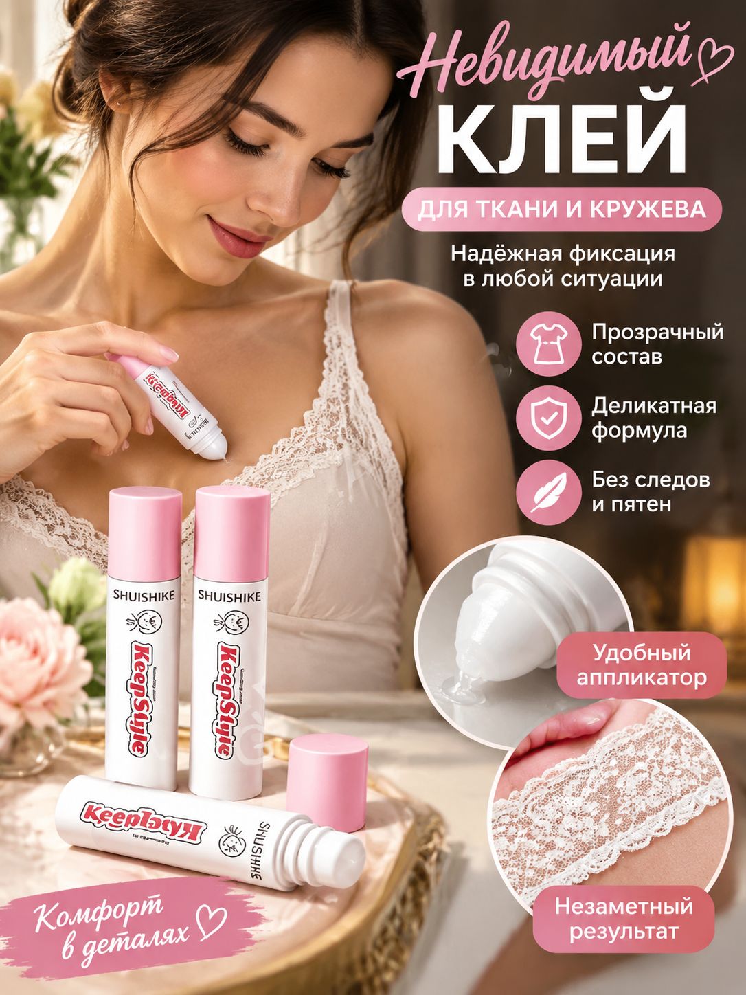 STARLEK Невидимый клей, гарантия качества/ клей для чулков/клей для чулков/День всех святых 1 шт.