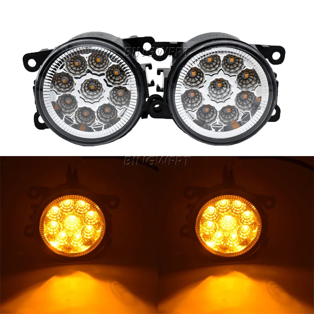 2 шт. противотуманные фары для Ford Focus 2, светодиодные противотуманки для Ford Focus MK2 LED-Y