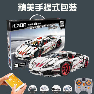 Конструктор Double Eagle Technology Mechanical Group Porsche LP610 Racing Car Assembly Educational Remote Control Toy Model Building Blocks C61018