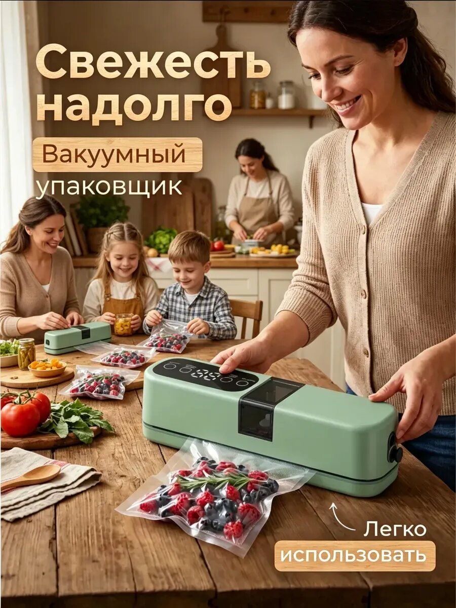 Упаковщик вакуумный: для свежести продуктов и экономии места