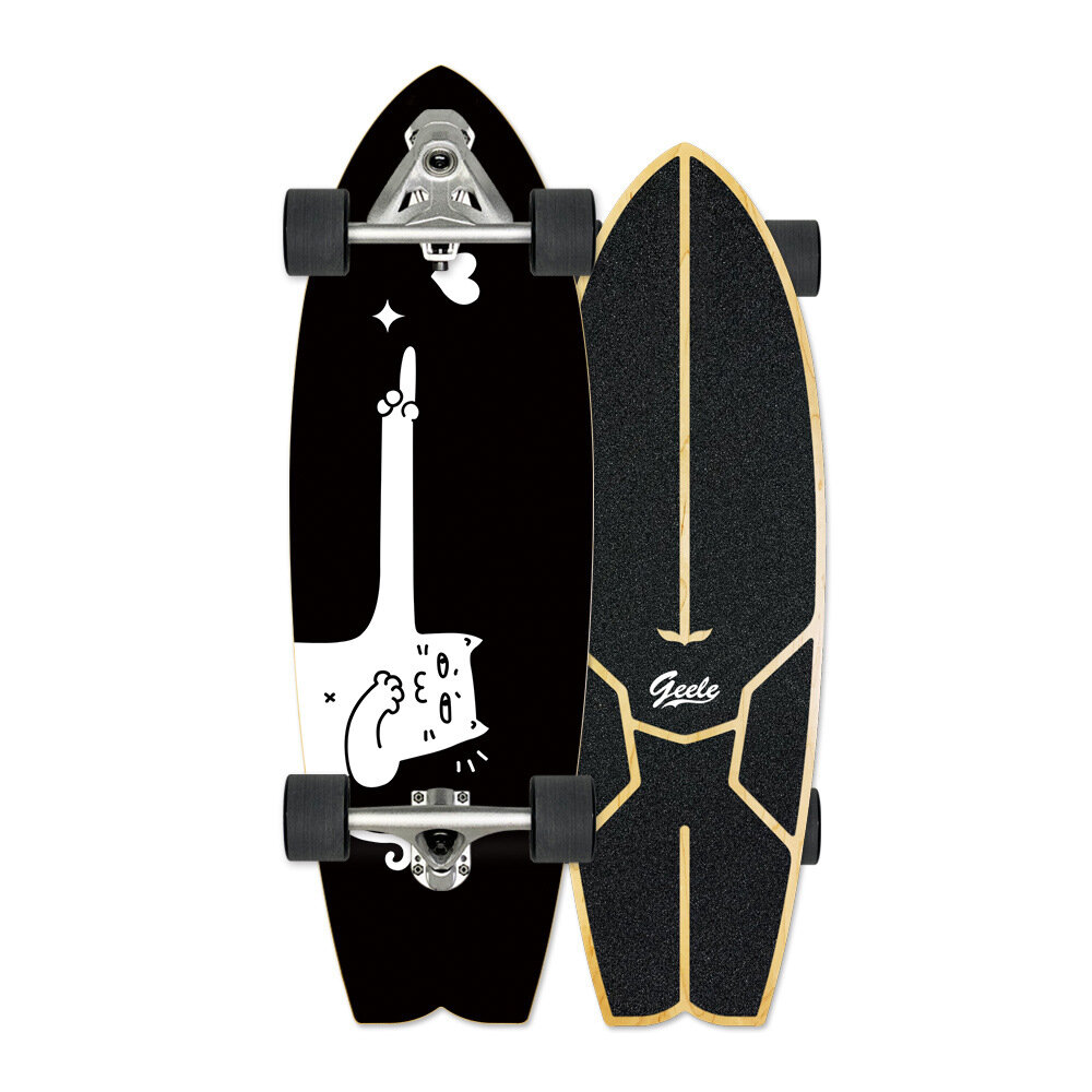 Серфборд Geele Carver Yow Land Surfboard CX7 2-го поколения, модернизированный, для симулятора катания на лыжах, 31 дюйм (педали не требуются)