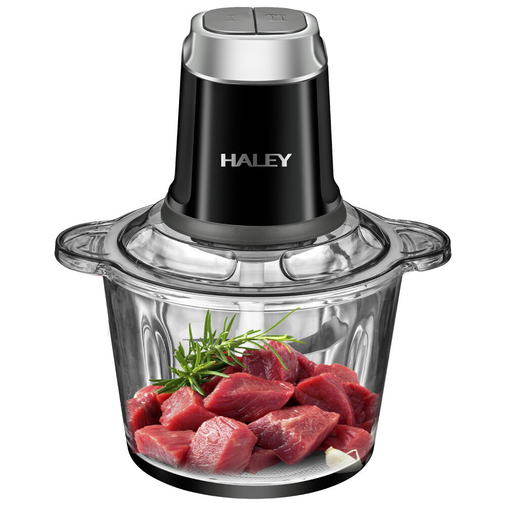 Кухонный комбайн HALEY объемом 3 л, соответствующий европейскому стандарту, предназначен для измельчения фарша, приготовления детского питания, а также для использования в качестве блендера для сухой и влажной обработки продуктов