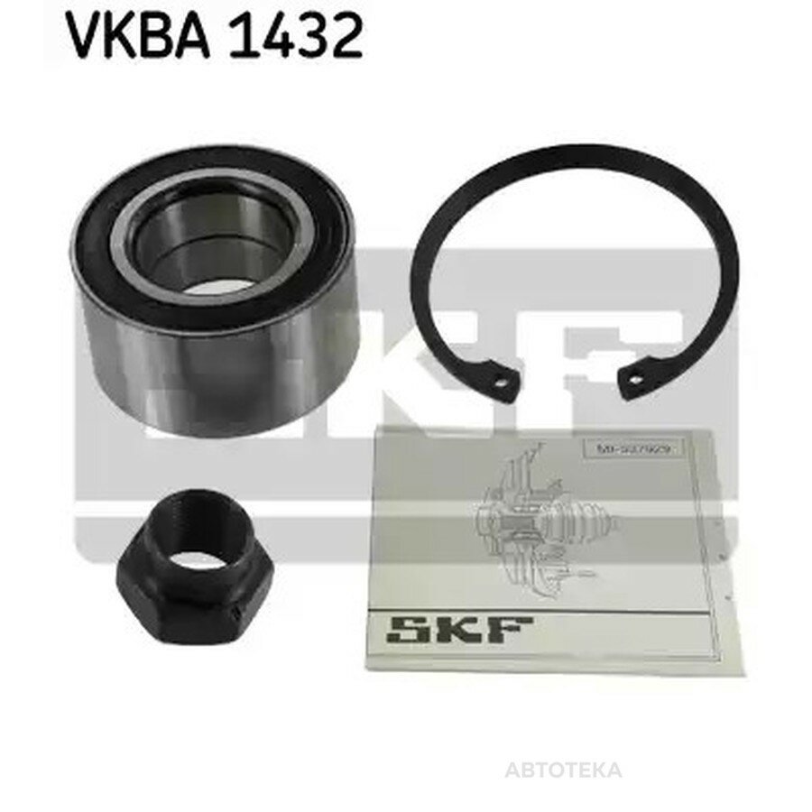 Подшипник ступицы передний FORD ESCORT V-VII (1990-2002) FIESTA III-IV (1989-2001)/ KA (RB_RL2) (1996-2008)/ ORION III (GAL) (1990-1996)/ PUMA (EC_) (1997-2002) SKF VKBA1432