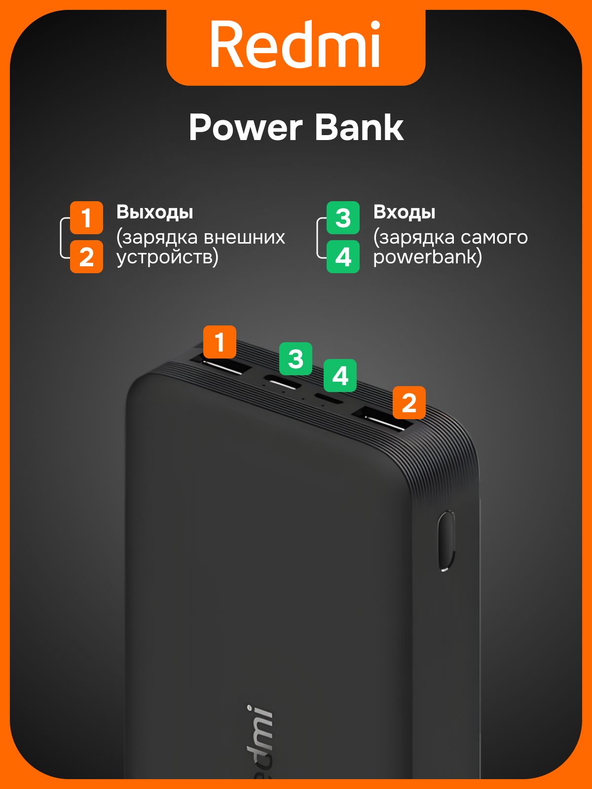 Повербанк 20000mah Xiaomi MI / Powerbank