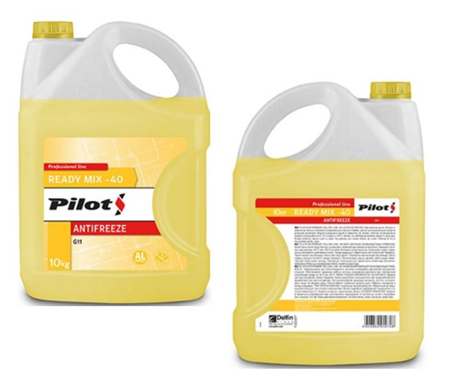 Антифриз PILOTS YELLOW LINE G11 -40, готовый, 10 кг