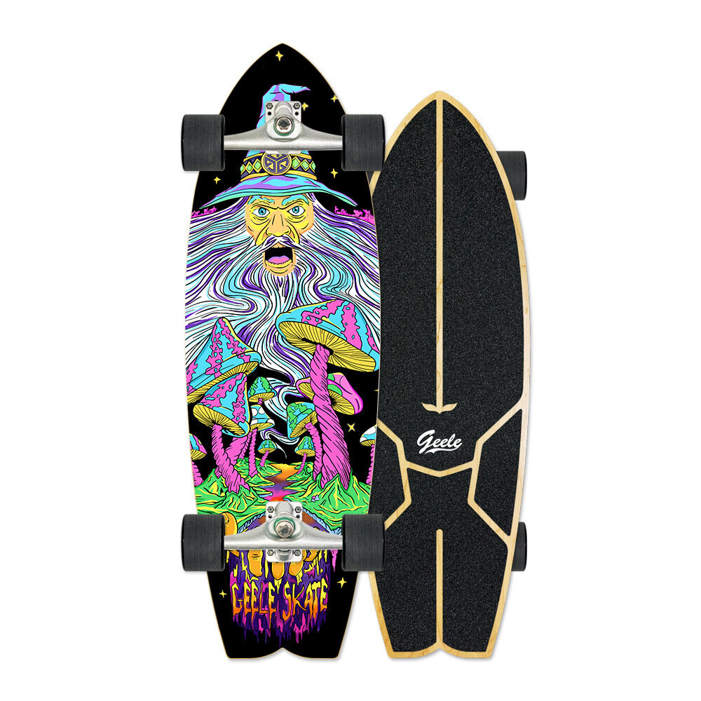 Geele Carver Yow Land Surfboard Skateboard CX4 — доска для начинающих, тренировочная доска для серфинга, 31 дюйм, без педалей