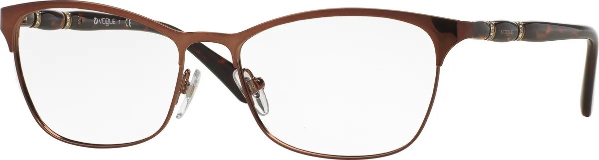 Оправа VOGUE 0VO3987B 811, тип оправы ободковая, материал оправы металл, пол женские, форма оправы бабочка