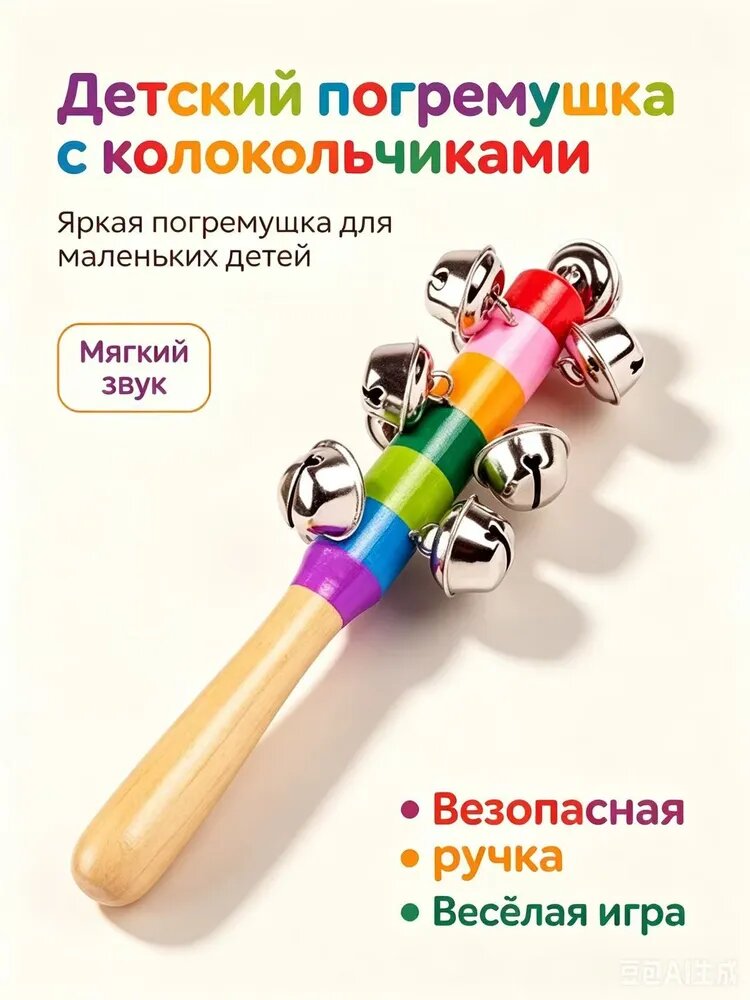 Маракасы Фиеста 2шт, 18см, дерево, мексиканская вечеринка