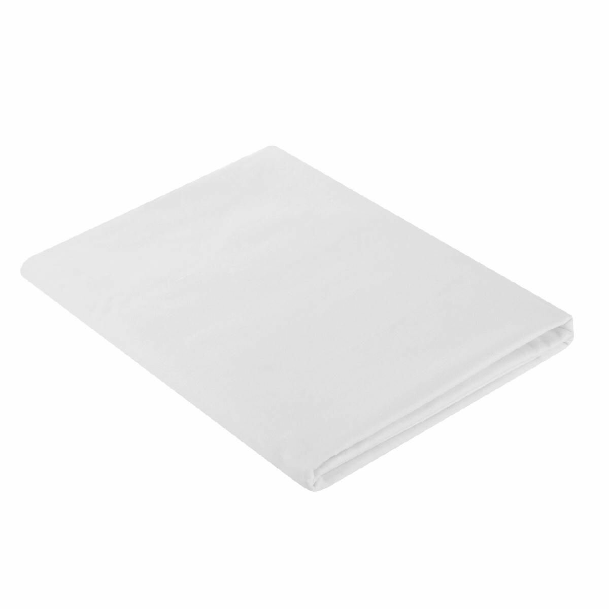 Простыня 90x200x20см 1-спальная, бязь на резинке 125 г/м2, белая