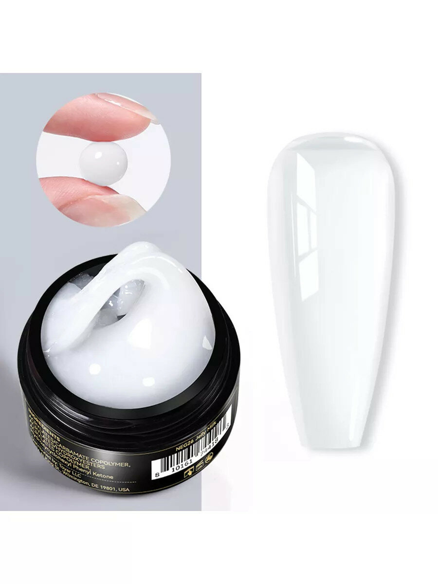 Born Pretty, Jelly Non Stick hand extension gel - гель-пластилин для наращивания NEG26, 15 мл
