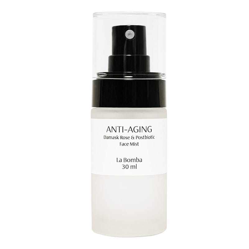Спрей для ухода за кожей La Bomba Anti-Aging Mist Damask Rose Postbiotic Увлажняюще-разглаживающая мист с ароматом герани 30 мл