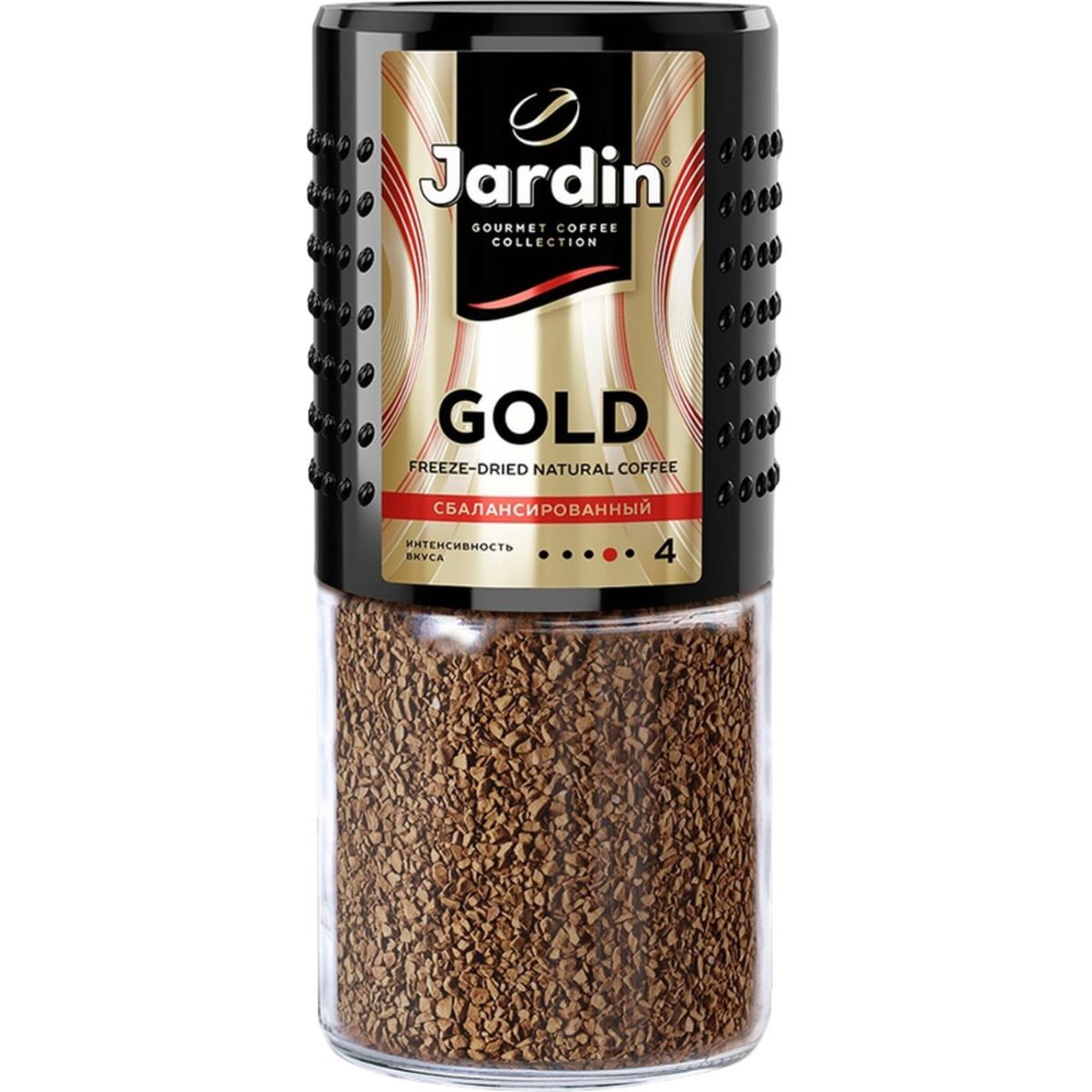 Кофе растворимый Jardin Gold 190г (стекло), 6шт.
