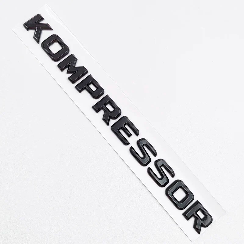 Наклейка "Kompressor" на авто, Glossy Black