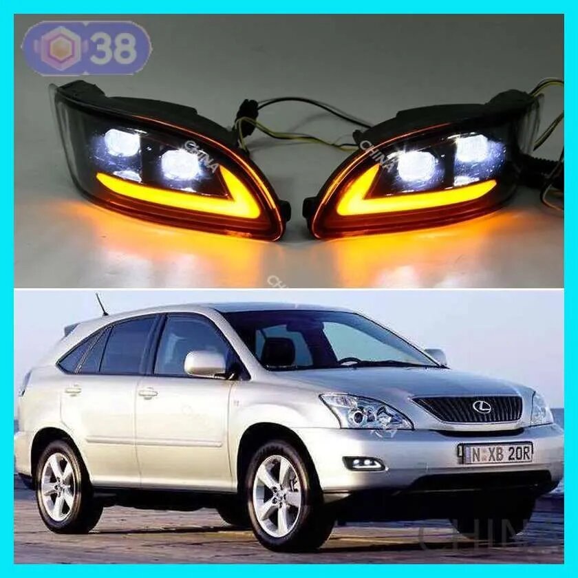 Фара автомобильная, 2 шт, арт. Лексус RX300 RX330 RX350 RX II 2003-2009