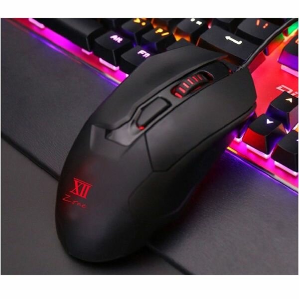 Игровая мышь Remax V3501, USB Type-A, проводное подключение, черная
