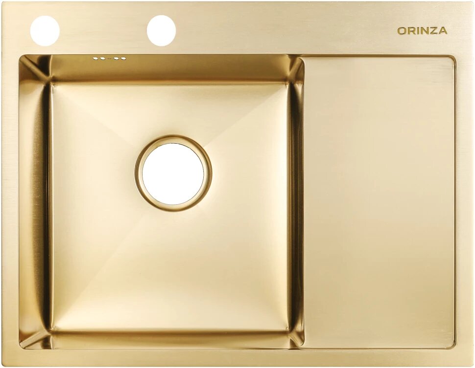 Ухонная мойка ORINZA ORS.650.505. L. GOLD 65x50,5 см, золотой