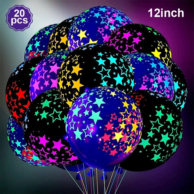 Неоновые декоративные элементы для вечеринки EsenTroye 12in 20pcs