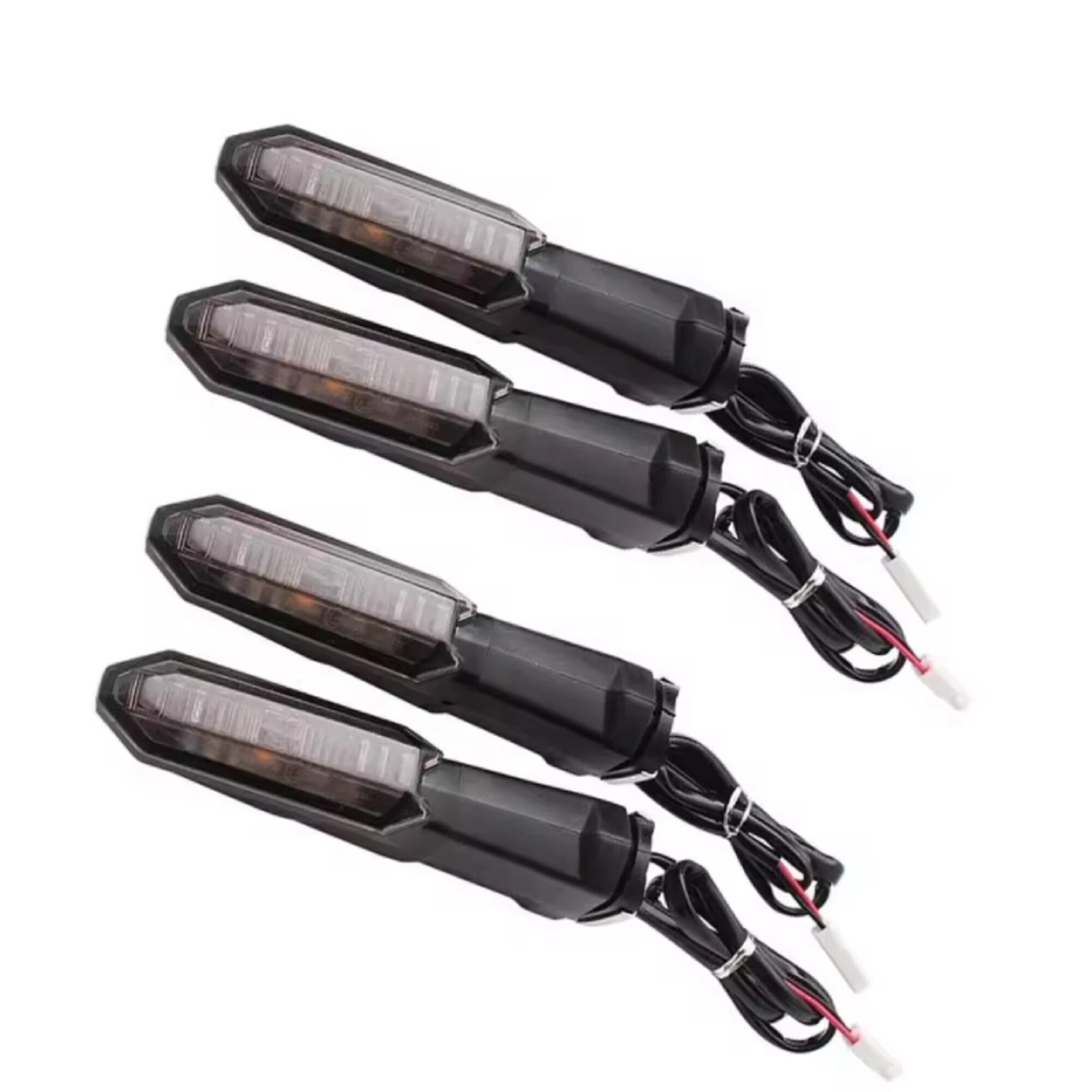 Для мотоциклов KAWASAKI Z900 Z1000 Z800 Z750 Z650 Z300 Z400 Z125 Z900RS: светодиодный 4pcs smoke