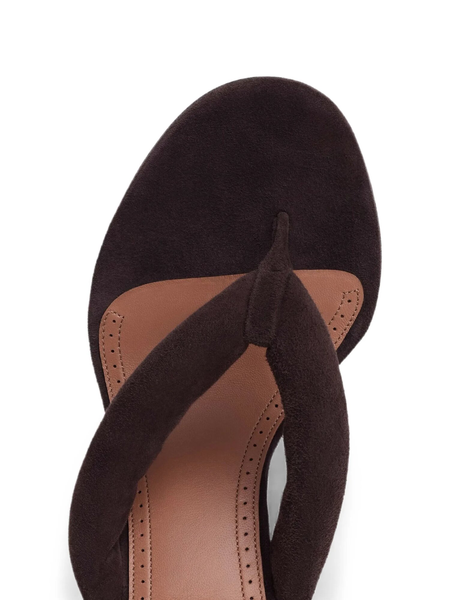 Мюли Alaia T-bar suede mules, размер 38, brown — фото 1