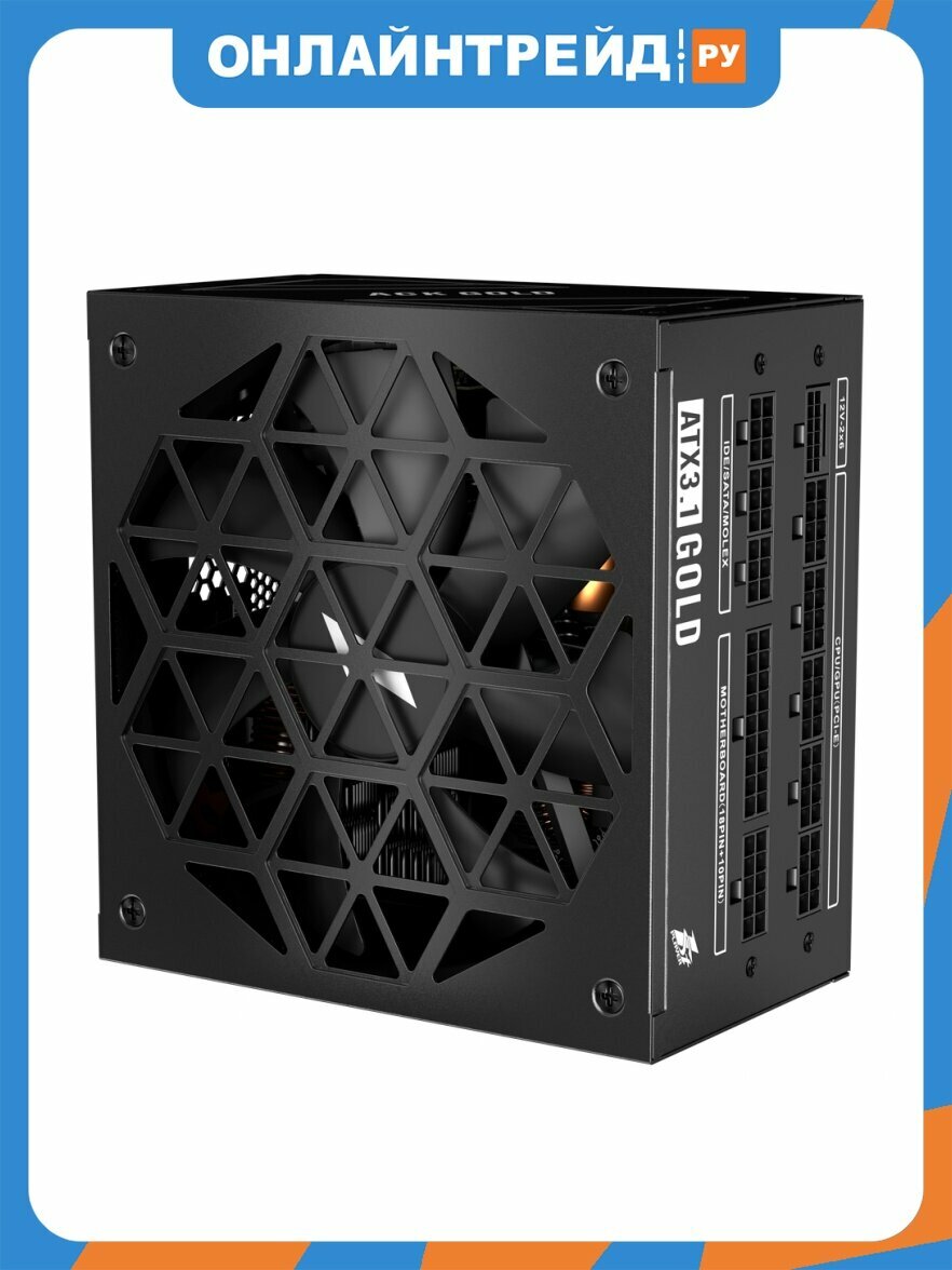 Блок питания 1STPLAYER ACK, 750W, 80+ Gold, ATX3.1 (HA-750BA2-BK)