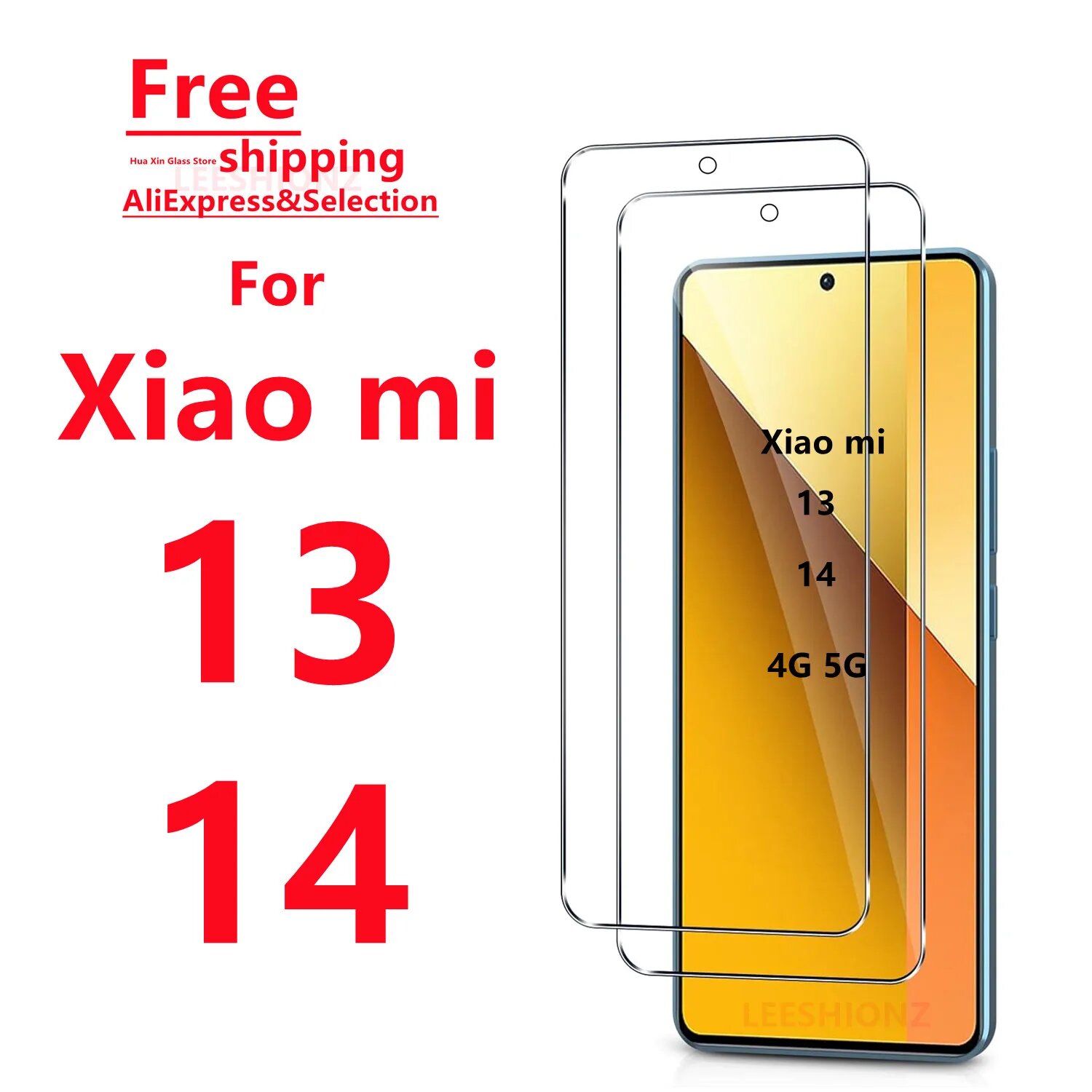 Защитное стекло для Xiaomi 13 14 - Защита экрана смартфона, подходит для серии Xiaomi Сяоми 14, 2PCS