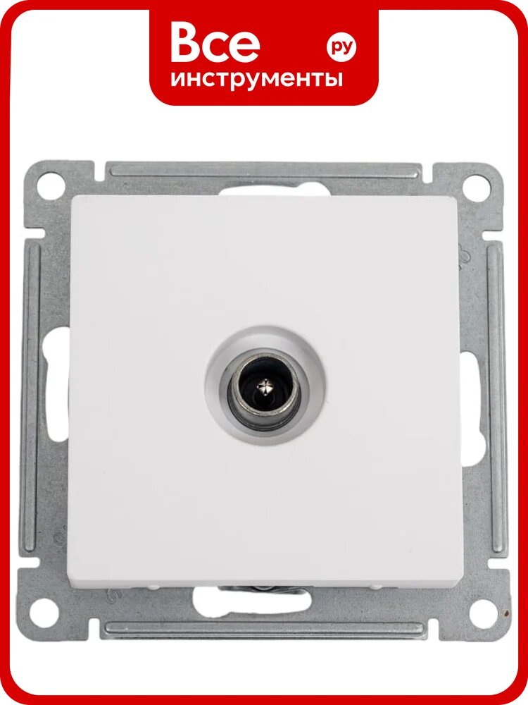 Механизм проходной TV розетки Systeme Electric Atlasdesign лотос 4db ATN001392