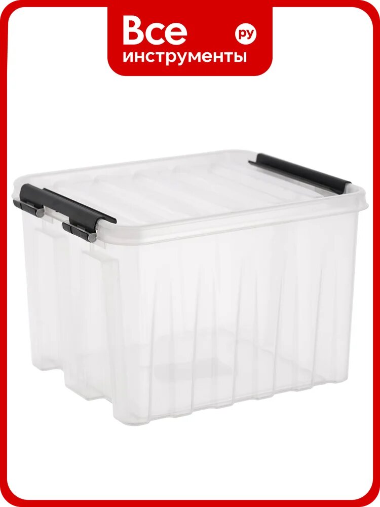 Контейнер с крышкой HONEYCOMB 210x170x140, 3.5 л, прозрачный M-003-00.07n