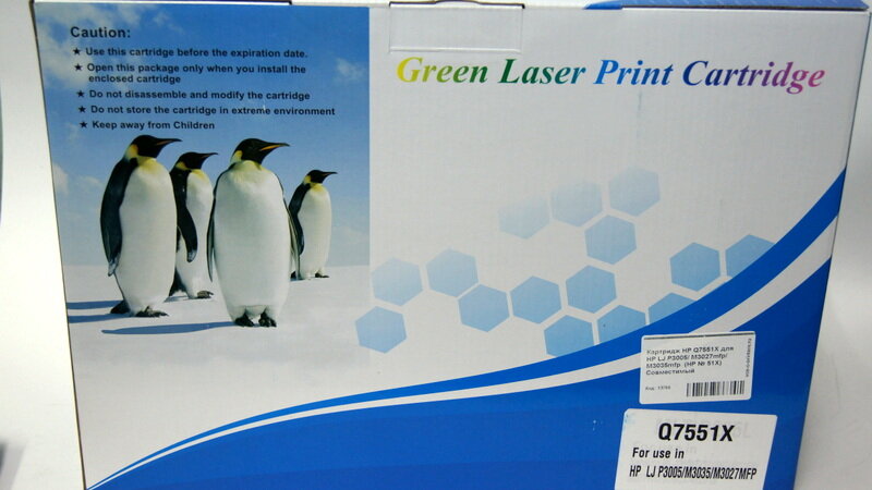 Картридж Q7551X (HP 51X) для HP LaserJet P3005/ M3027/ M3035 совместимый