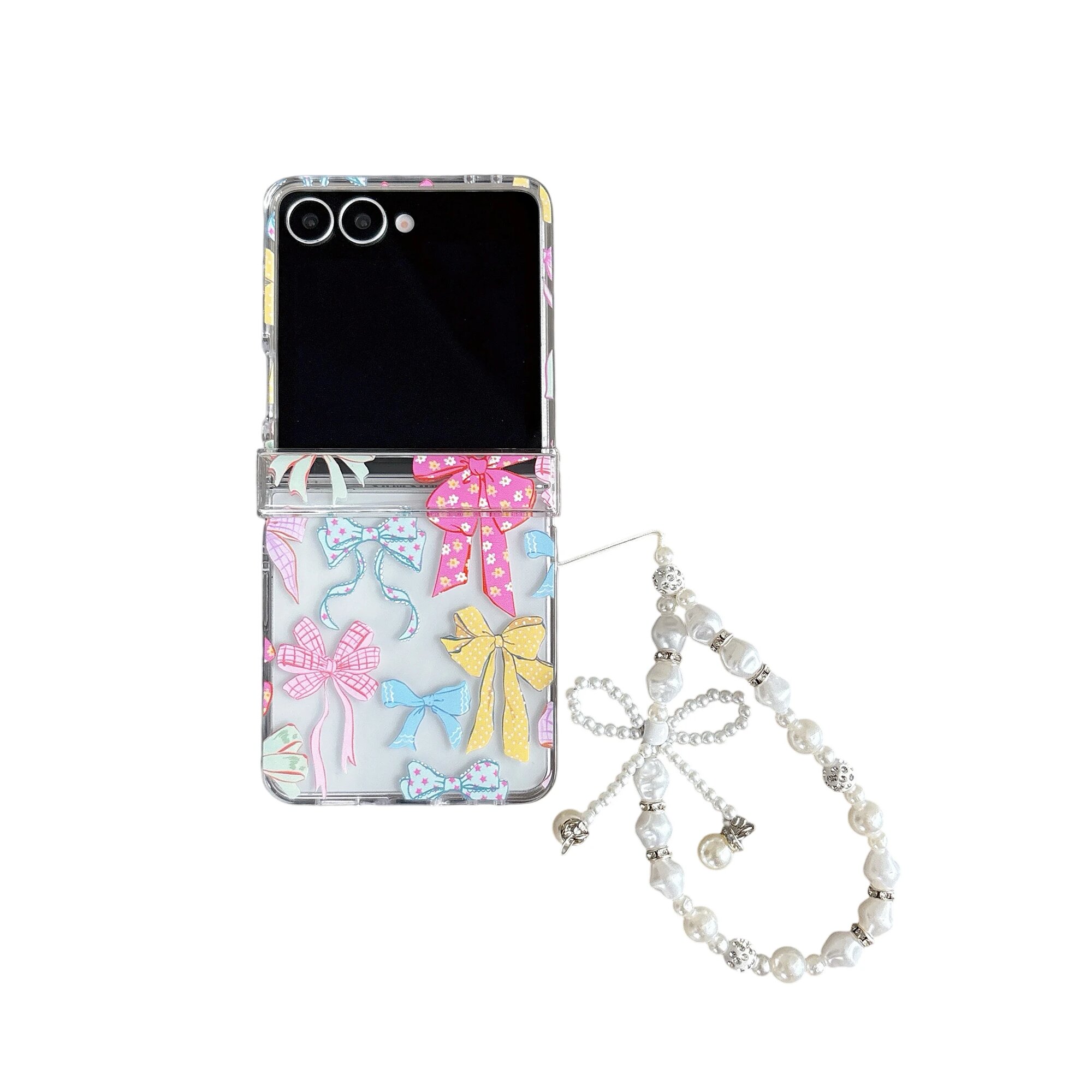 Для Samsung Galaxy Z FLIP 7, 6, 5, 4, 3 флип7 FLIP6, жемчужный браслет, with strap, Galaxy Z Flip7