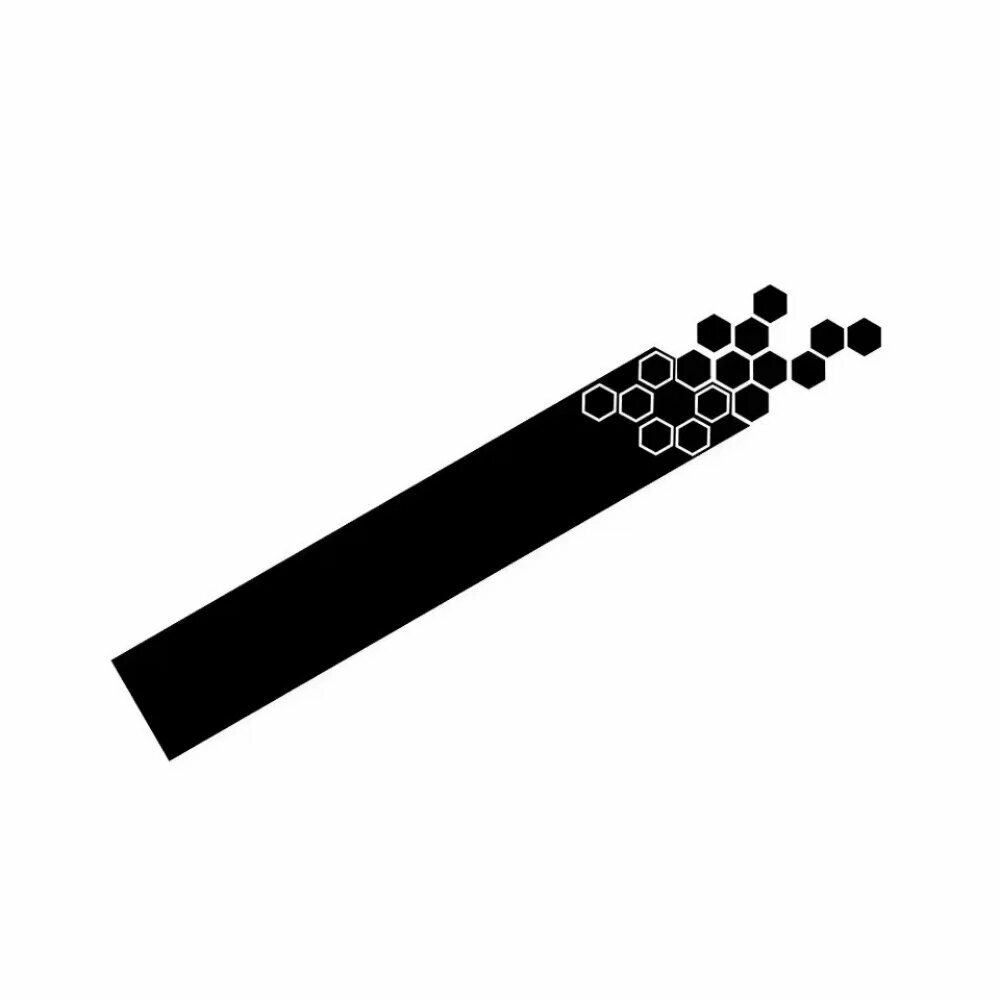 Наклейка на капот из ПВХ-винила black