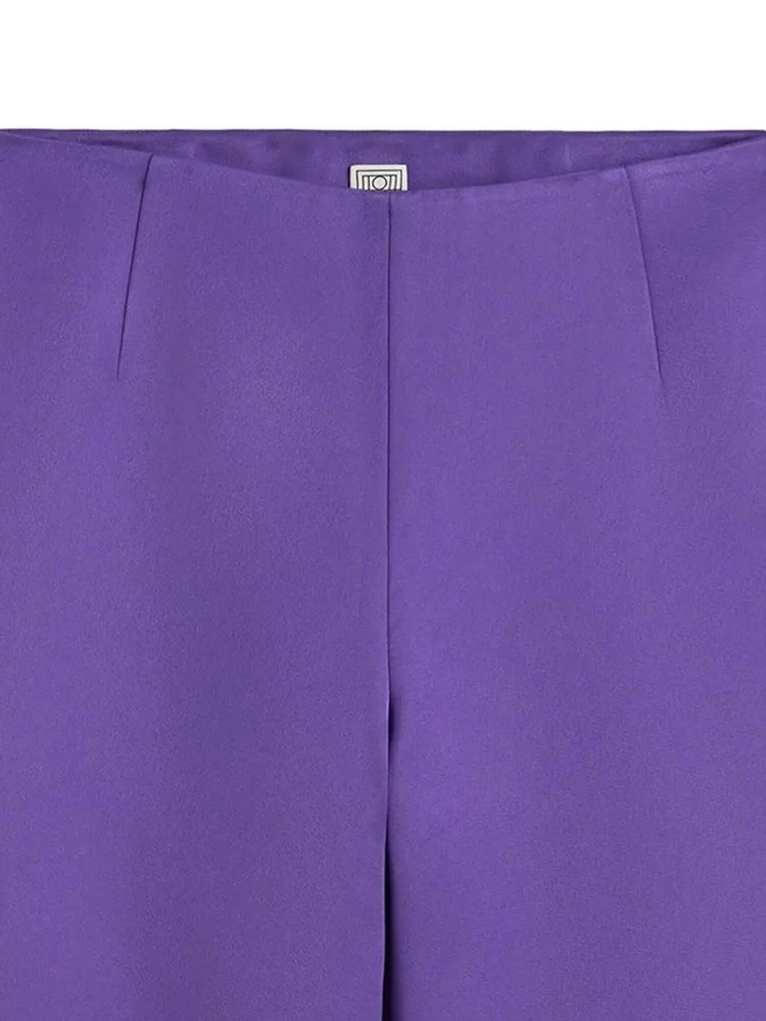 Брюки TOTEME Fluid satin trousers violet, размер 36 — фото 1