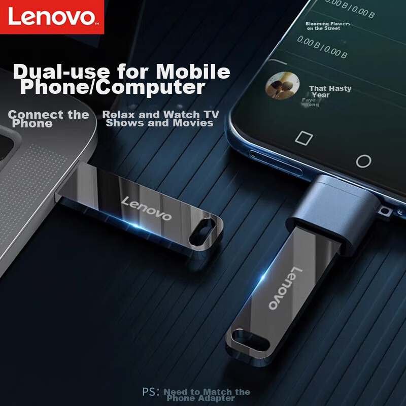 USB2.0 флеш-накопитель Lenovo SX1 Speed Core 16GB, металлический корпус гранатового цвета, необходим для бизнеса и