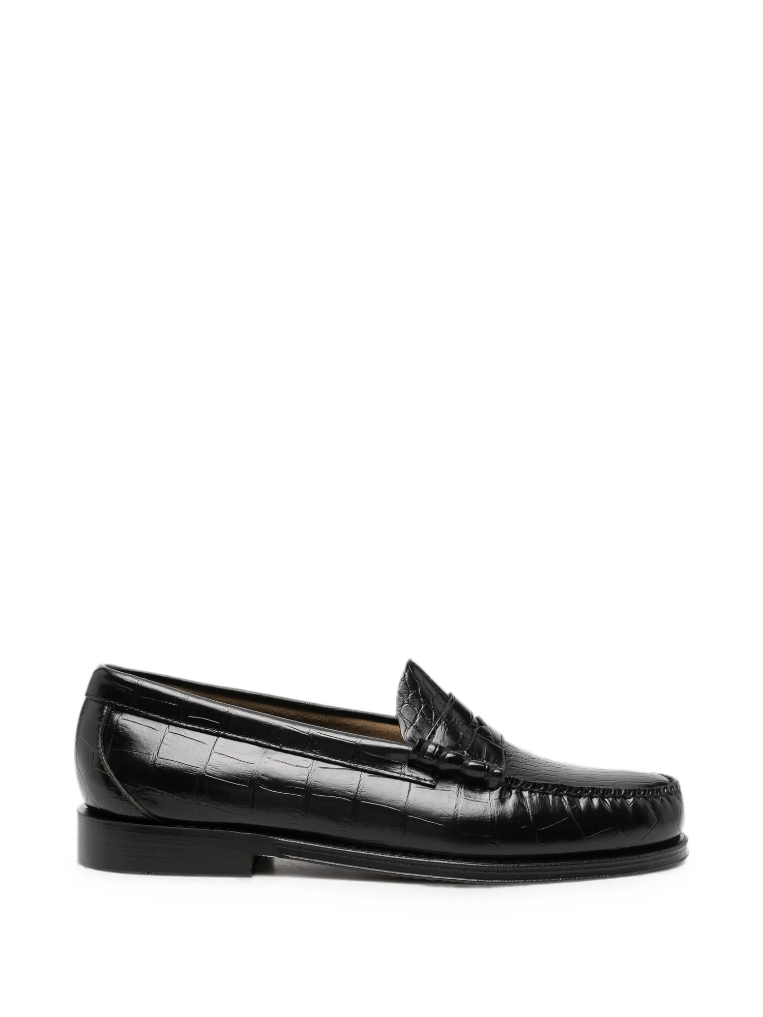 Лоферы Weejun Heritage Larson crocodile-embossed loafers