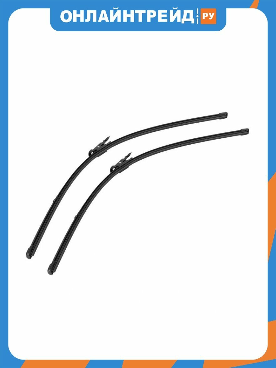 Щетка стеклоочистителя комплект Denso Flat Blade 700/700 мм, бескаркасная, 2шт, DF-151