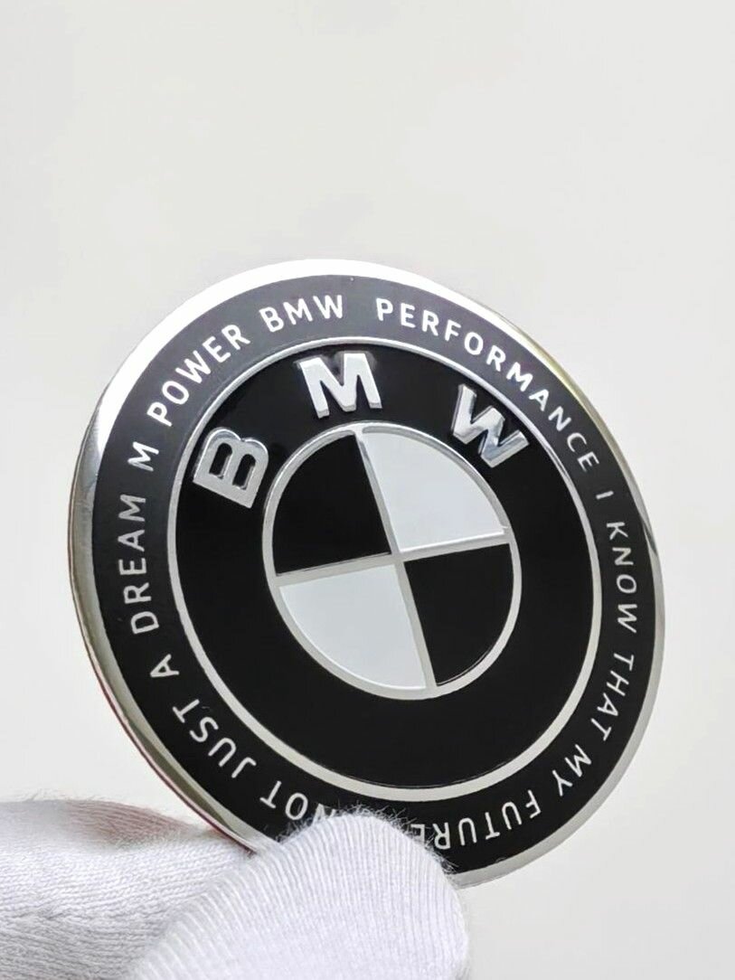 Эмблема BMW на руль 45 мм значок шильдик BMW