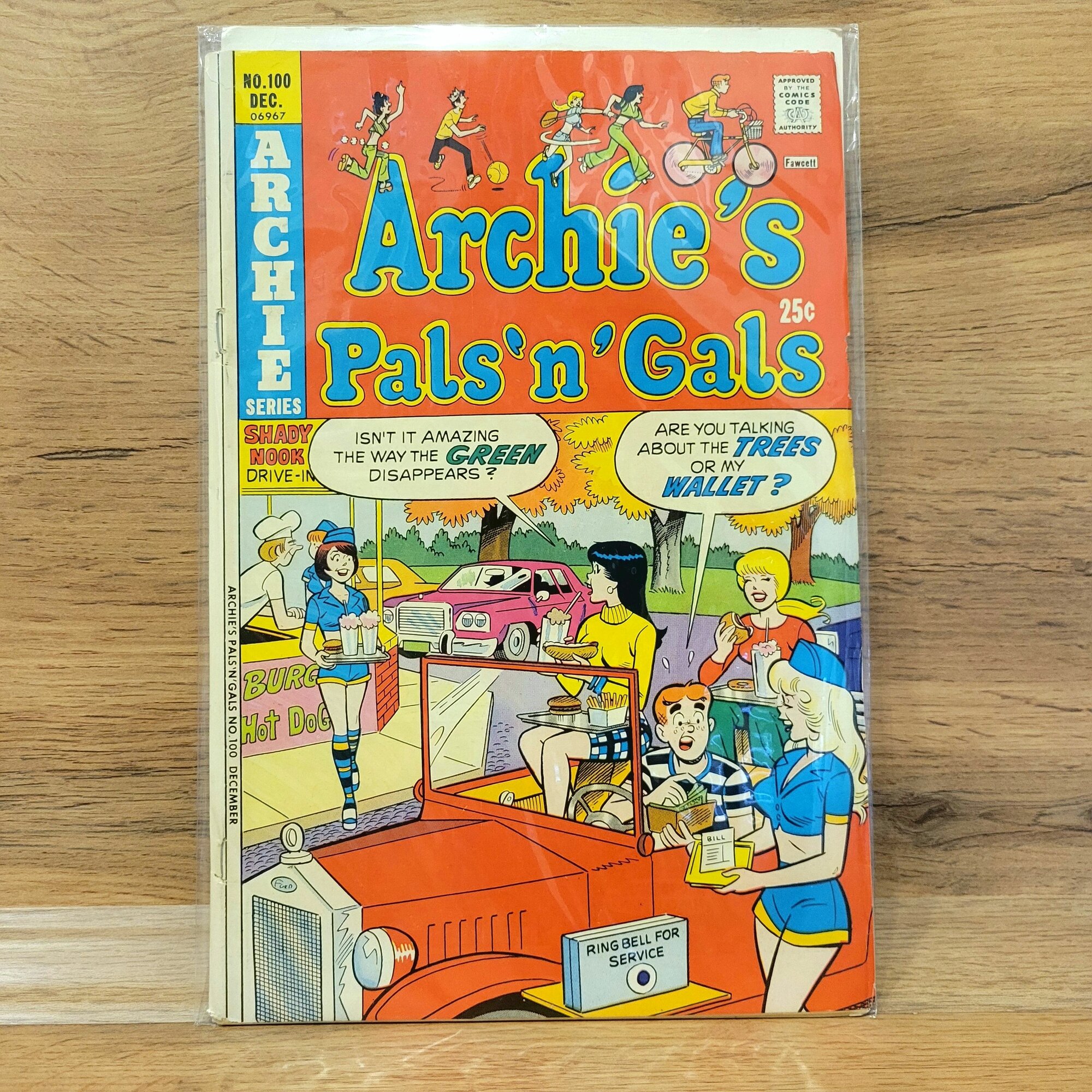 Раритетный Комикс Archie #100. 1975 Год. Комикс (сингл) на английском языке
