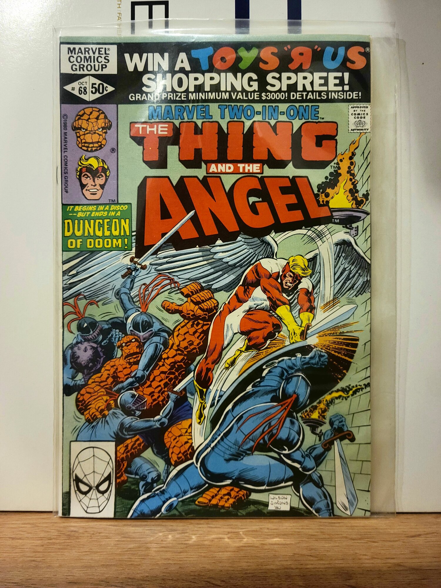 Ретро Комикс Two In One #68. 1980 Год. Marvel. Thing And Angel