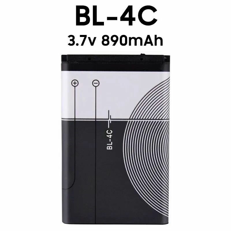 Аккумулятор батарея BL-4C для кнопочного NOKIA 6100, 1661,2650, 2690, 5100, 6101, 6300 для кнопочного телефона BL-4C