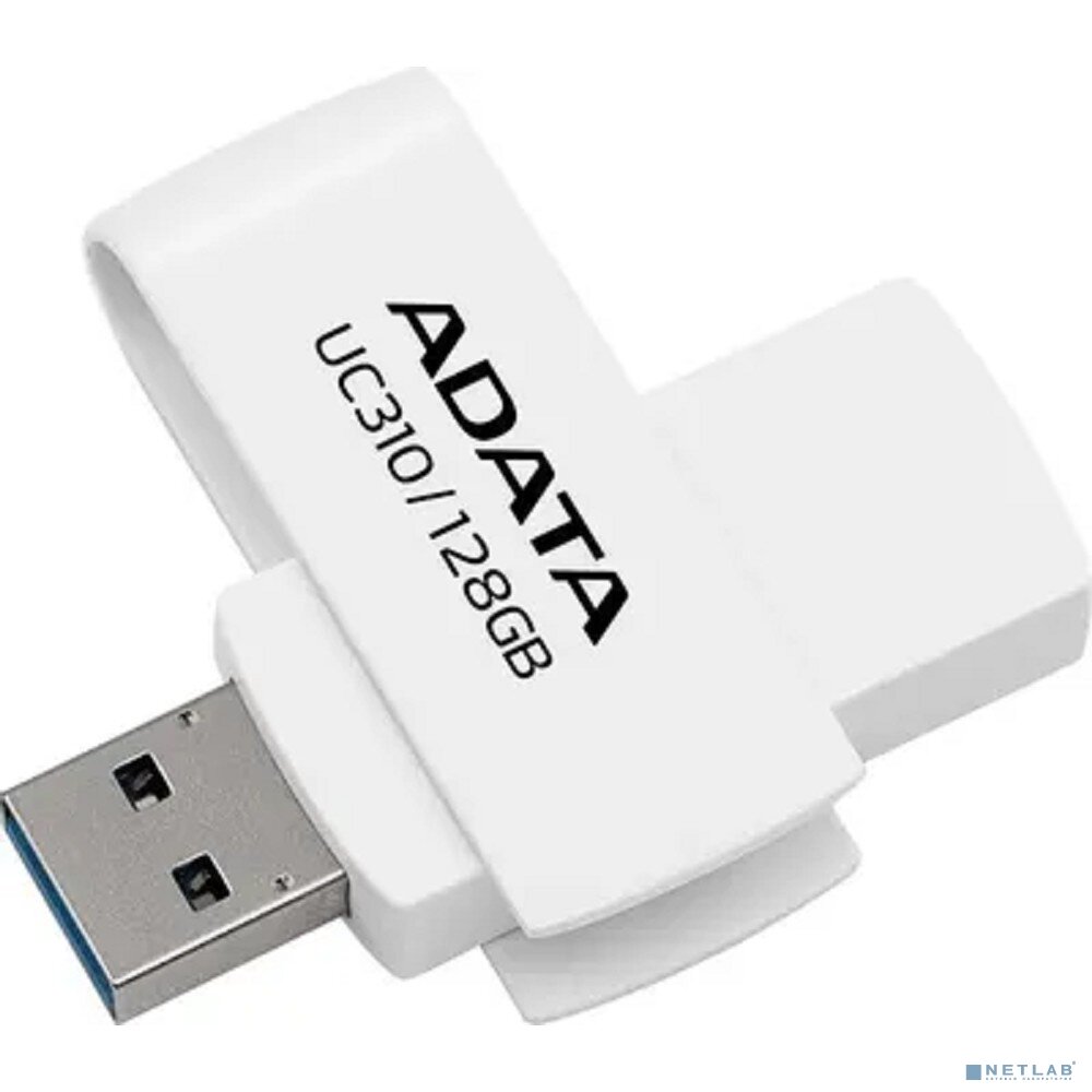 A-DATA Flash Drive 128GB UC310, USB 3.2, белый — фото 1