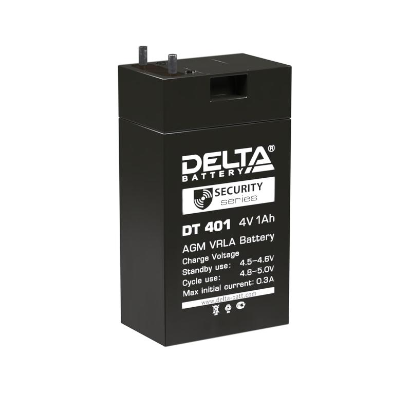 Аккумулятор Delta DT 401 для фонарей трофи, 4В 1.0А. ч {4614010040020} (1 шт)