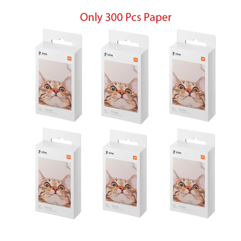 MIJIA ZINK бумага для принтера 3 дюйма Only 300PCS Paper