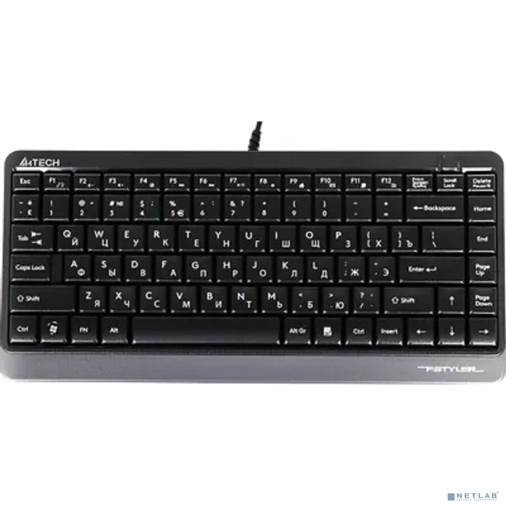 Клавиатура A4Tech Fstyler FK11 черный/серый USB slim
