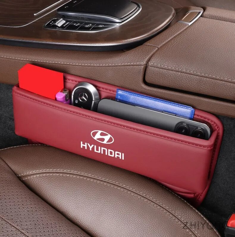 Ящик для хранения автомобиля подходит для Hyundai Tucson Creta ix25 Solaris i30 ix35 Santa Fe Kona Accent Автомобильные интерьерные аксе