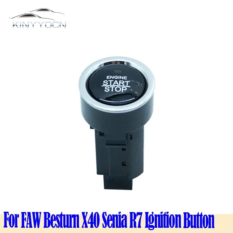 Для FAW Besturn X40 Senia R7 автомобильный однокнопочный пусковой переключатель, кнопка зажигания стартера, кнопка остановки двигателя