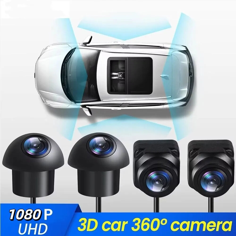 Парктроник датчики 3D car 360° cam для парковки автомобиля 4 камеры