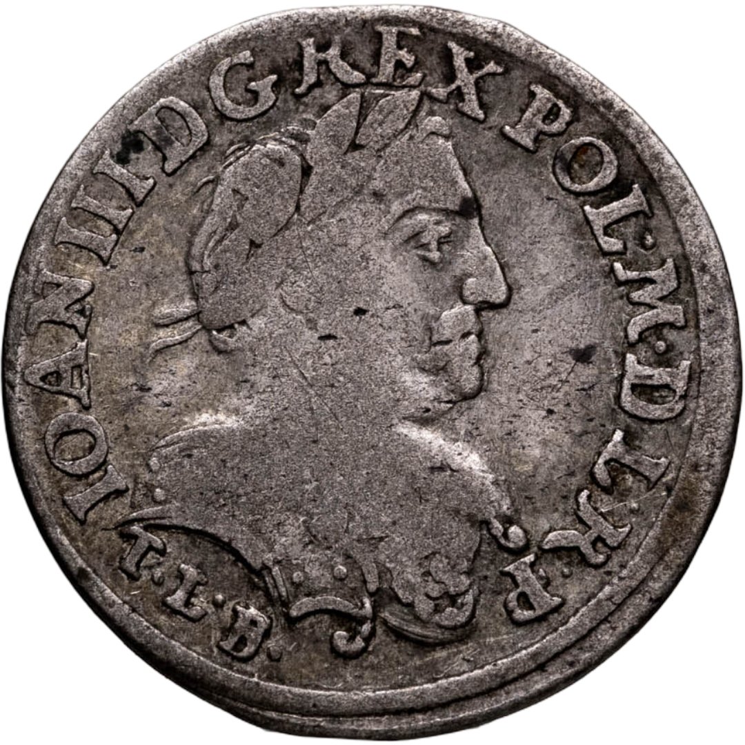 Речь Посполитая, Ян III Собесский, шестак 6 грошей 1683 г , Серебро, в сохранности VF