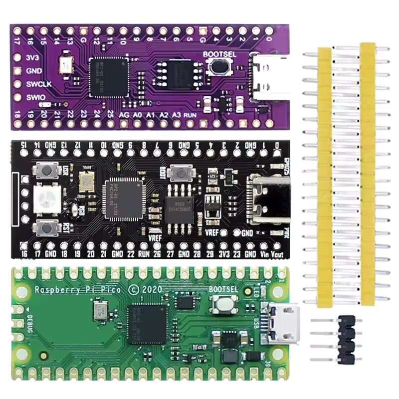 Raspberry Pi Pico RP2040 Lite Black 16M — фото 1
