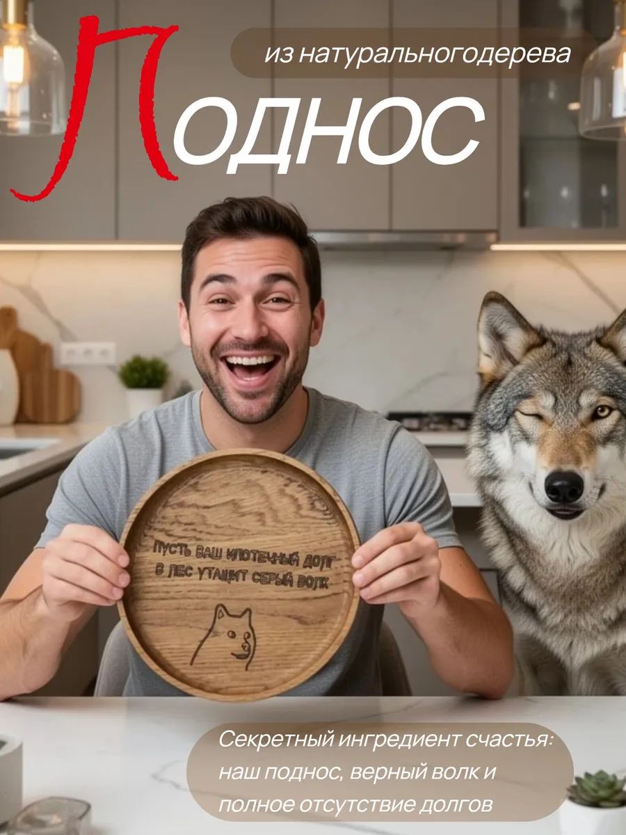 Поднос с приколом