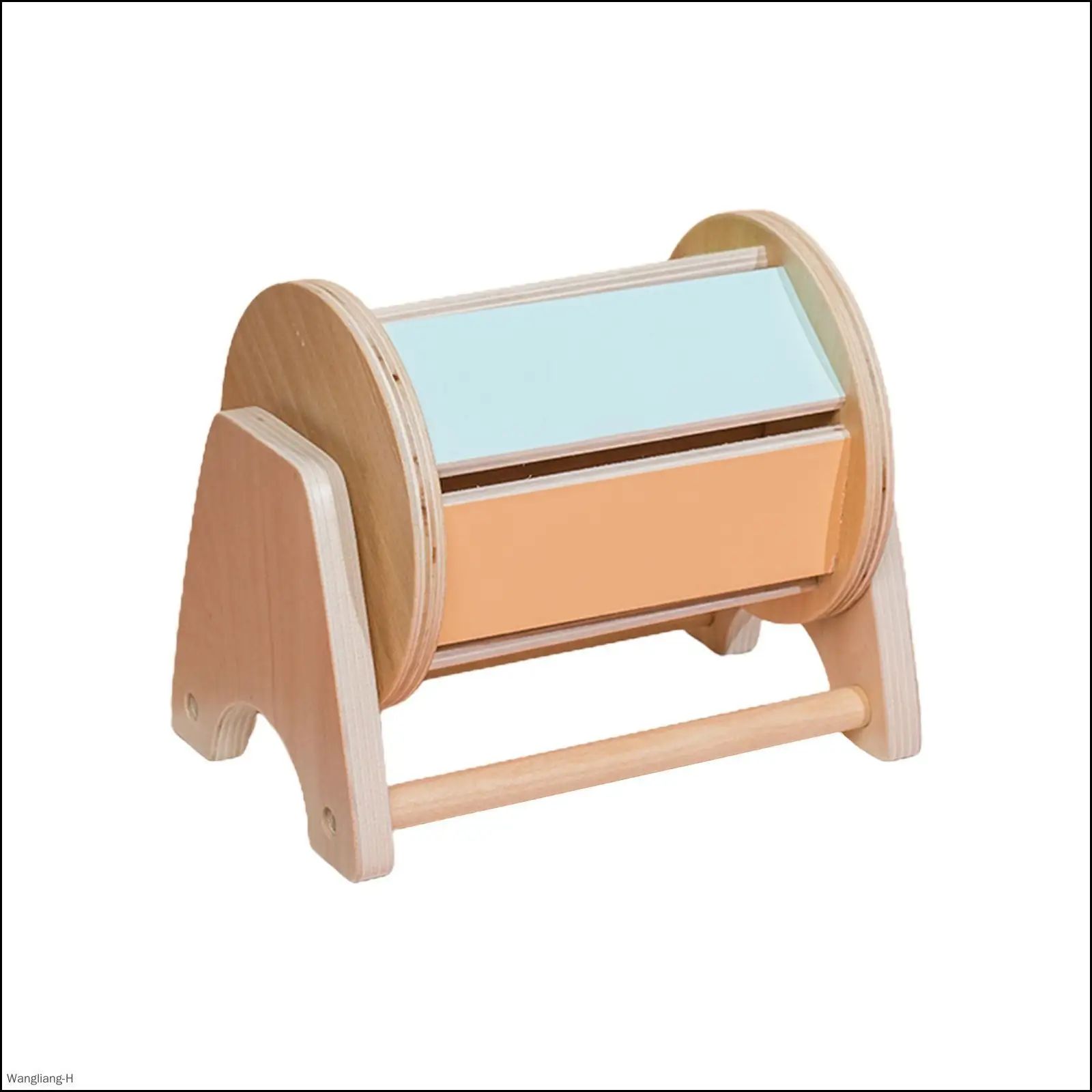 Обучающая игра, Монтессори деревянный шар с ящиками для целей познавательной игрушки - текстильный барабан D, 1 комплект