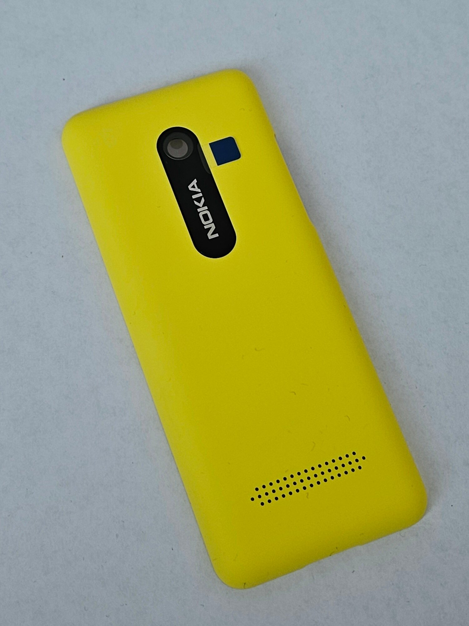 Крышка аккумулятора под 2 сим для Nokia Asha 206 (цвет - yellow) orig, p/n: 02501J0